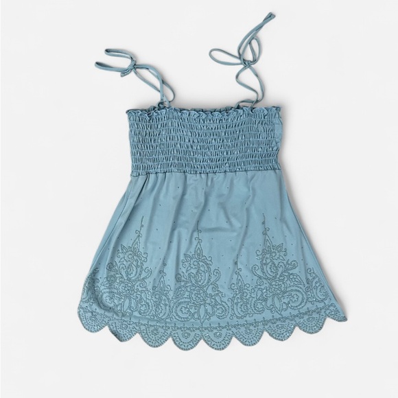 Lipstick Boutique | Tops | Y2k Silky Babydoll Fairy Princess Beaded ...